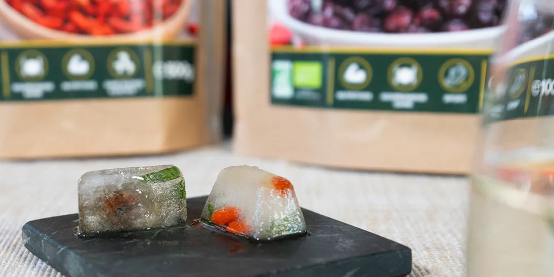 Receta de Cubitos de Hielo con Superfrutos Bio – Amoseeds España